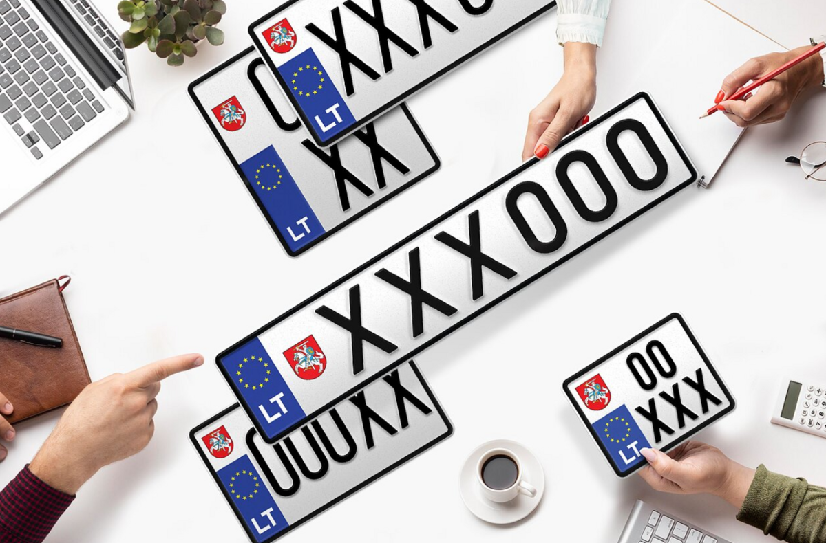 Lietuvas auto numurzīmes turpmāk rotās valsts ģerbonis