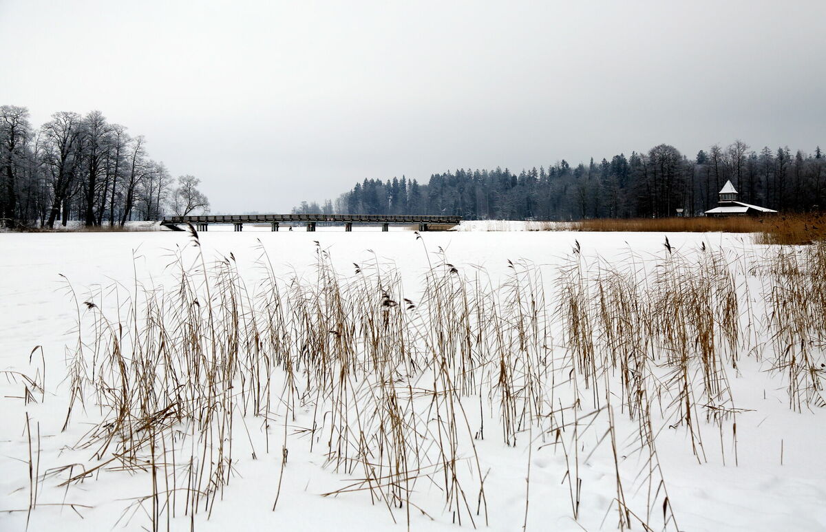 Alūksnes ezerā ledus biezums sasniedzis 22 centimetrus