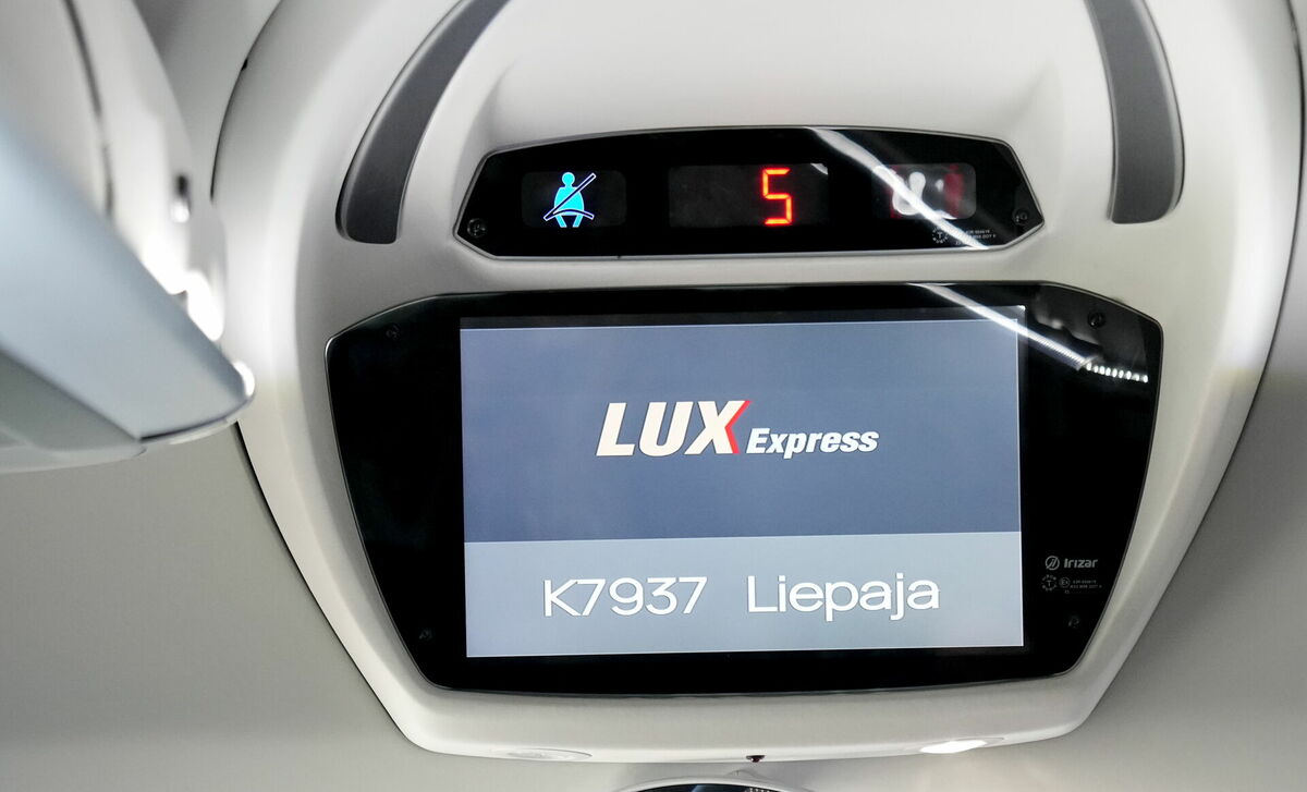 FOTO: Kā izskatās jaunie "Lux Express" autobusi , kas kursēs maršrutā ...