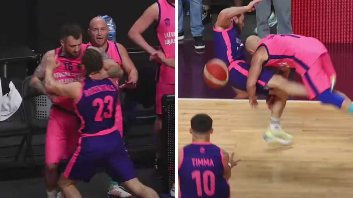 VIDEO: Zutis kaujas basketbola laukumā - Rīgā aizvadīts unikāls ...