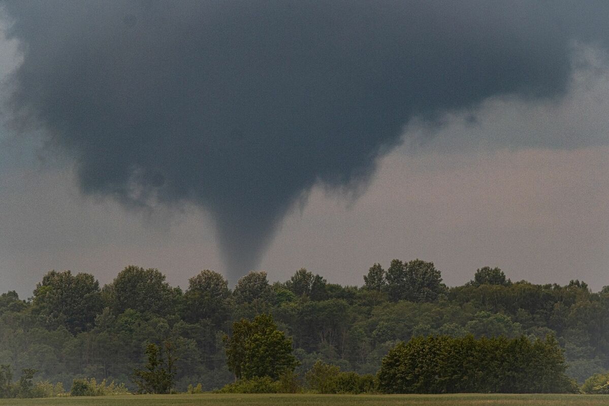 FOTO: Lietuvā sestdienas vakarā manīts virpuļviesulis